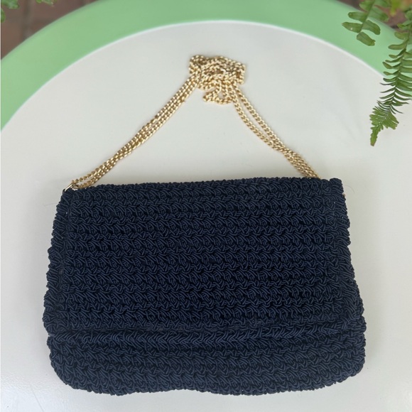 Walborg | Bags | Vintage Walborg Made In Italy Navy Woven With Gold ...